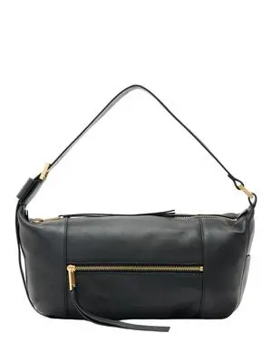 ALLSAINTS Vega Leather Baguette Shoulder Bag - Black