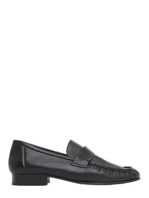 MANSUR GAVRIEL Ruched Loafer - Black