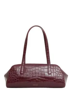 MANSUR GAVRIEL Helios Shoulder Bag Oxblood Croc