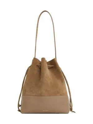 MANSUR GAVRIEL Drawstring Cabas Anise Suede/anise