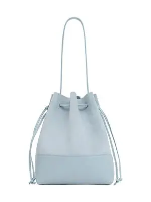 MANSUR GAVRIEL Drawstring Cabas Baby Blue Suede/baby Blue