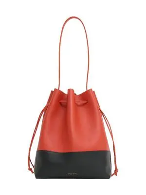 MANSUR GAVRIEL Drawstring Cabas Pomodoro/black