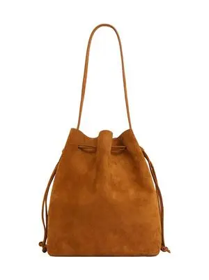MANSUR GAVRIEL Drawstring Cabas Saddle Suede
