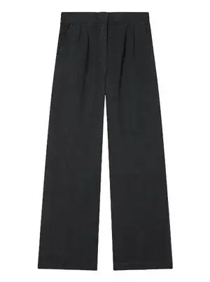 VIR VITA Marina Linen Trouser - Black