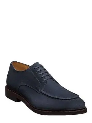 Allen Edmonds Rivington Suede Moc Toe Derby - Navy Suede