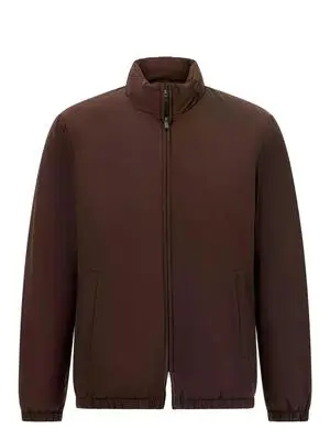 Boggi Milano Zipped Hooded Jacket - Brown