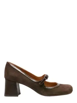 Chie Mihara 40mm Block-heel Buckled Pumps - Brown