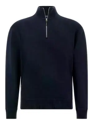 Boggi Milano Half-Zip Sweater Blue