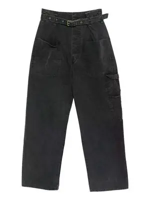 MARANT ETOILE Belted Pocket Trousers - Black