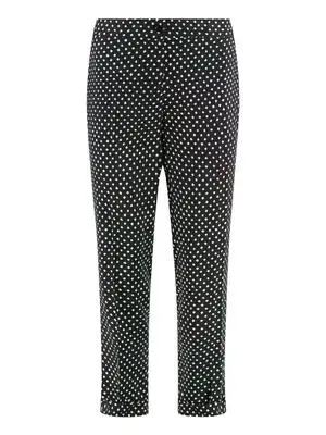 Etro Polka-dot Cropped Trousers - Black