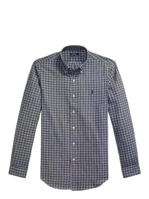 Polo Ralph Lauren Checked Long-sleeved Shirt Grey