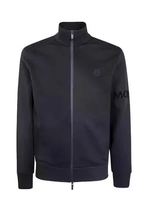 Moncler Logo-detail Zip-up Sweatshirt - Black