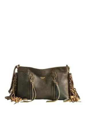 Zadig&Voltaire Shoulder Bag With Fringe - Brown
