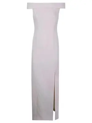 Ralph Lauren Off-shoulder Side-slit Dress - Neutrals