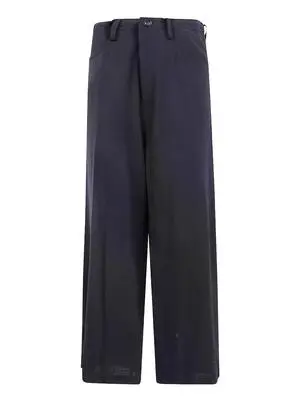 Y’s Button-fastening Trousers - Black