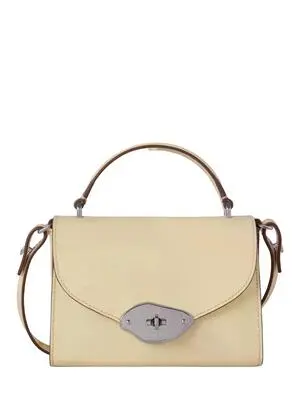 Mulberry Small Lana Patent-leather Tote - Neutrals