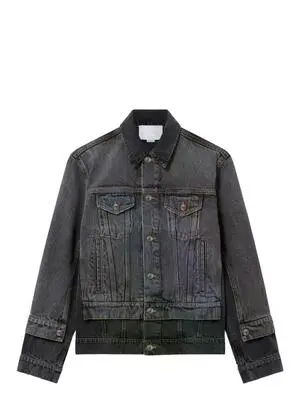 Stella McCartney Double-layered Denim Trucker Jacket - Grey
