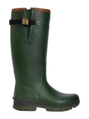 Barbour Tempest Buckled Rain Boots Green