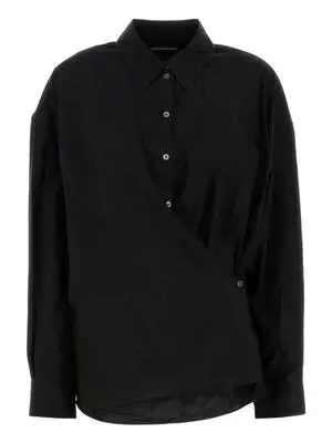 LEMAIRE Cotton-blend Shirt - Black