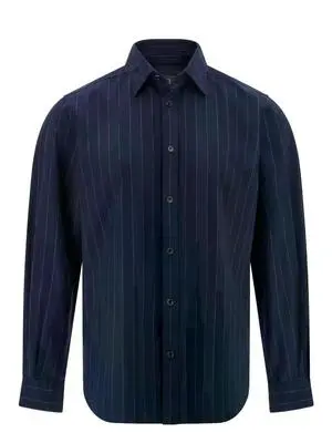 Boggi Milano Pinstripe Shirt - Blue