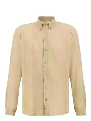 Spiritum Tulum Button-down Collar Long-sleeve Shirt - Neutrals