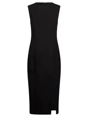 Liu Jo Side-slit Back-detail Midi Dress - Black