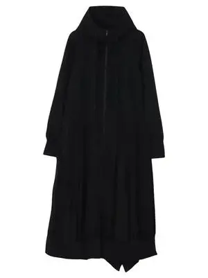 Yohji Yamamoto Zip-fastening Midi Dress - Black