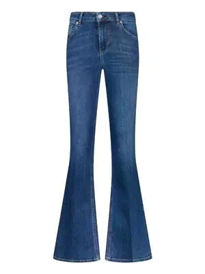 LIU JO Flared Leg Jeans With Logo Plaque