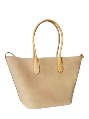 Polo Ralph Lauren Bellport Suede Tote - Neutrals