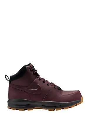 Nike Manoa Leather Boots - Burgundy Crush/black/gum Medium Brown
