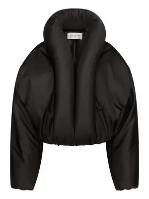 Alaïa Padded Bomber Jacket - Black
