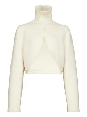 Alaïa Cut-out Cashmere-blend Jumper - Neutral