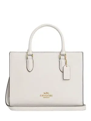 COACH® Maggie Small Tote Bag - Pebbled Leather/gold/chalk