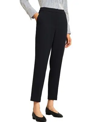 HOBBS LONDON Ivy Slim Cropped Trousers - Navy