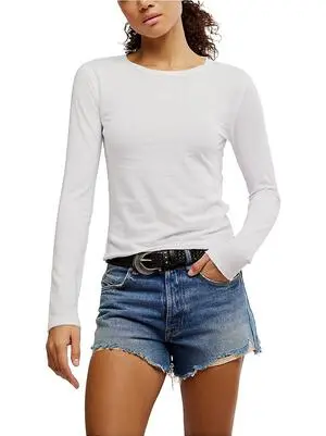 Free People Nova Long Sleeve Tee - Ivory