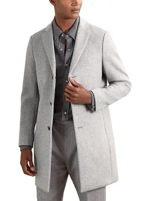 REISS Gable Overcoat - Soft Grey