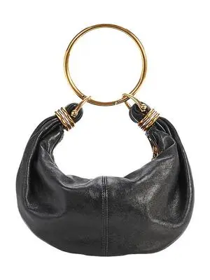 Chloé Mini Leather Hobo Bag - Black