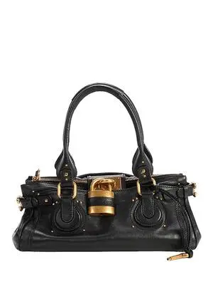 Chloé Paddington Padlock Shoulder Bag - Black