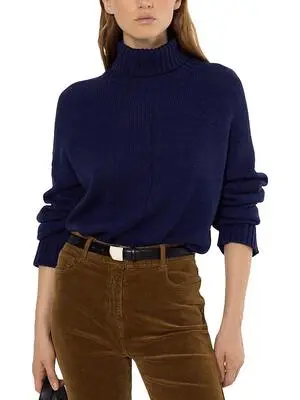 Gerard Darel Enid Turtleneck Sweater Navy
