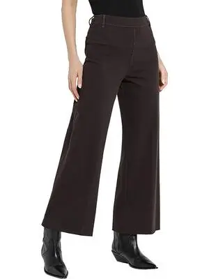 Lyssé Erin Stretch Denim Ankle Pants - Double Espresso