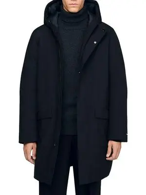 Sandro Scooter Parka Black