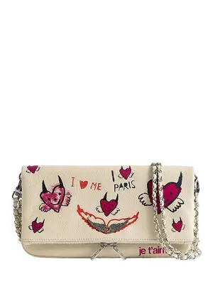 Zadig&Voltaire Rock Grained Leather Bloomy Bag - Flash