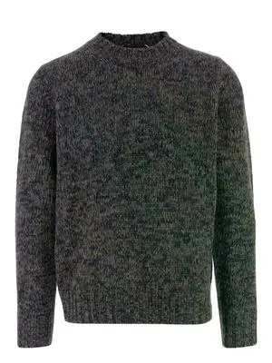 Vince Wool Blend Crew Neck Sweater - Grey