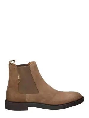 BOSS Calev Suede Chelsea Boots - Neutrals