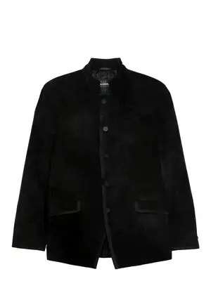 Karl Lagerfeld Band-collar Jacket - Black