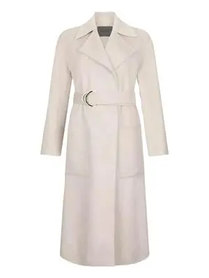 Liu Jo Belted Notched-collar Coat - Neutrals