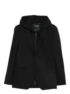 Karl Lagerfeld Hooded Blazer - Black
