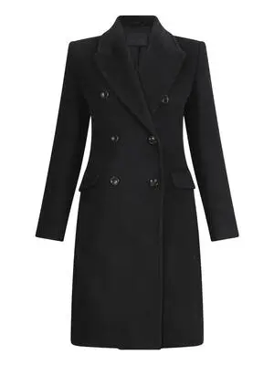 LIU JO Notched-Lapel Wool-Blend Coat
