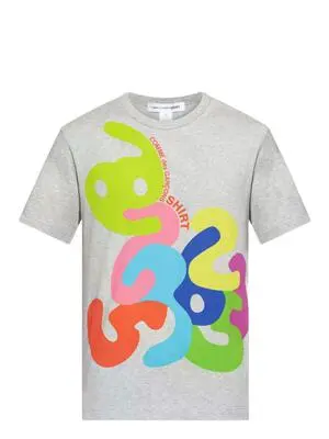 Comme Des Garçons Abstract-print T-shirt - Grey