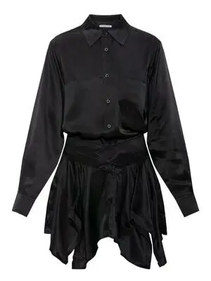 ALEXANDER WANG Button-Down Asymmetrical Mini Dress